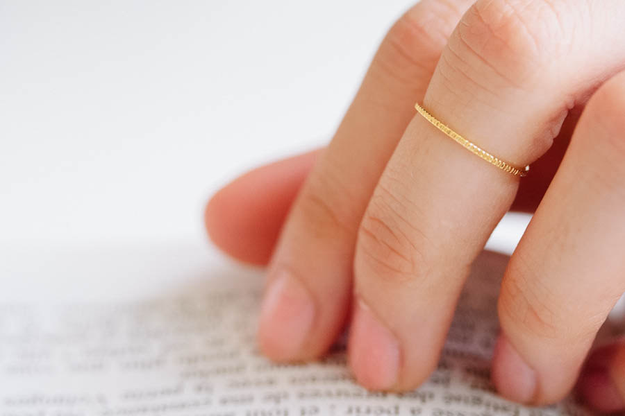 Set Of 3 Inca Dlicate Dent Thread Knuckle Ring,thread Ring,stacking ...