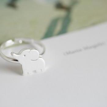 Silver Elephant Rings,unique Rings,adjustable Rings,animal Rings ...