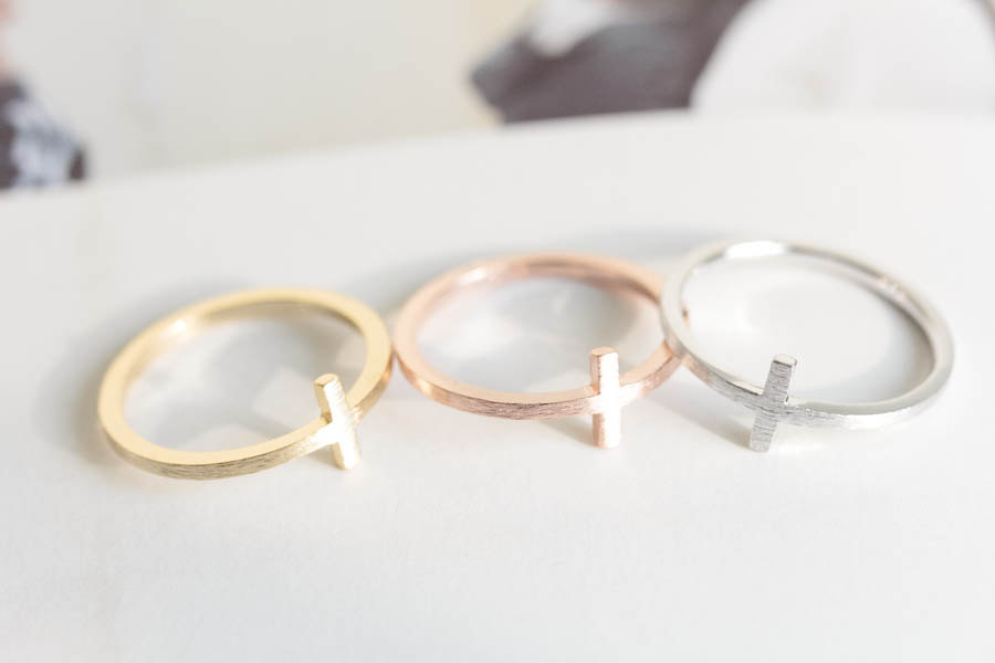 Simple Cross Ring/religious Ring/womens Ring/unique Ring,R059N on Luulla
