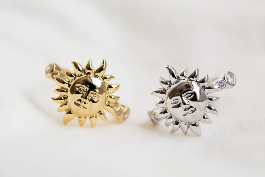 Sun God Ring, Jewelry,ring,sterling Silver Ring,hammered Silver,sun ...