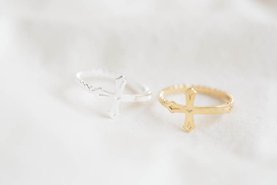 Midival Cross Ring,Jewelry,Ring,twisted Band, Cross Ring,religious Ring, Wedding Ring, Layering ...