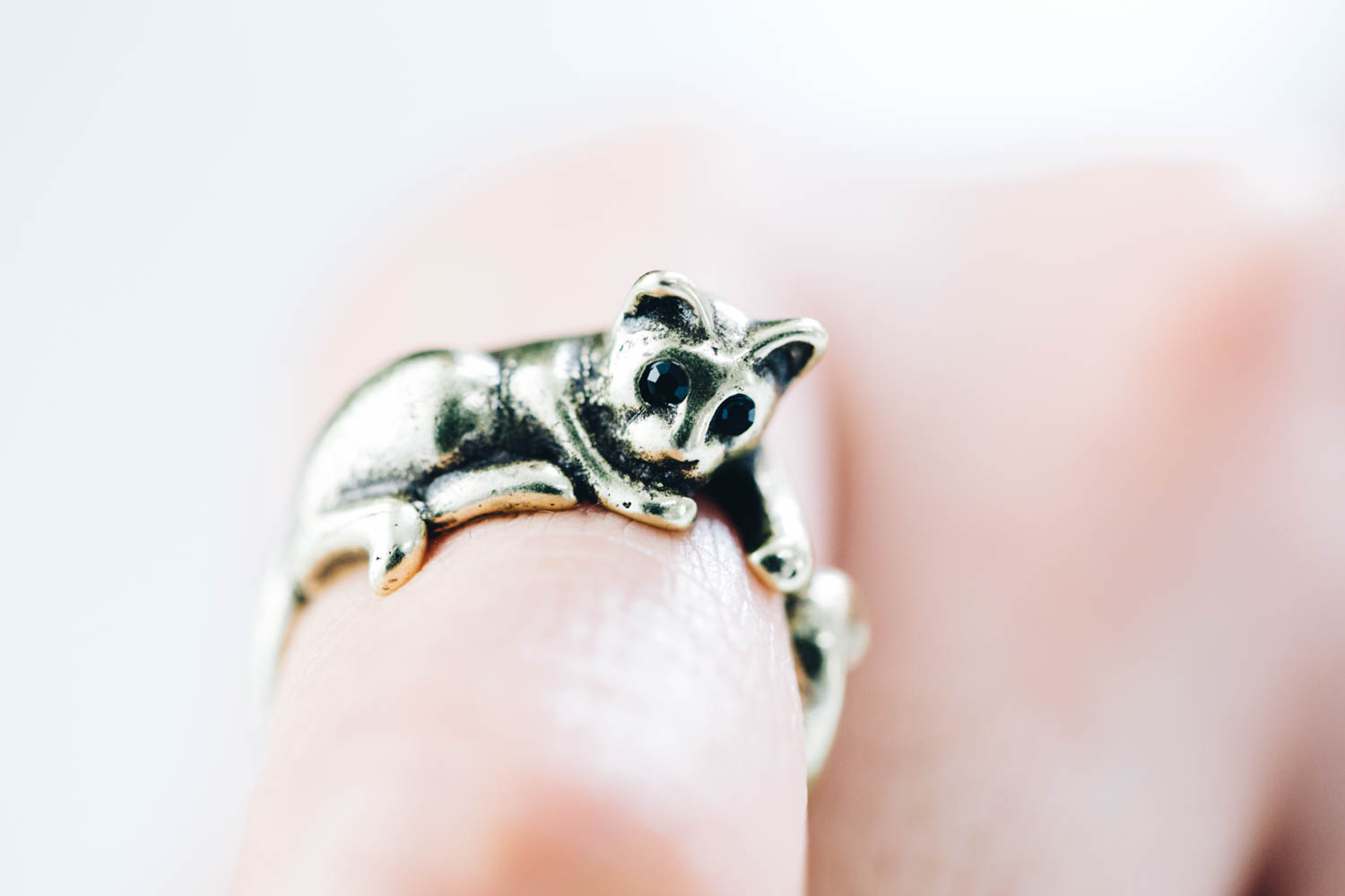 Cat Tail Ring,animal Ring,adjustable,rose Gold Ring,cat Ring,couple ...