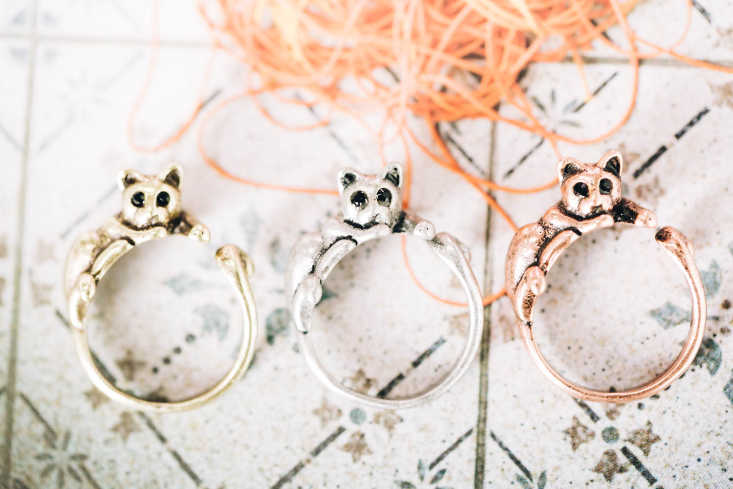 Cat Tail Ring,animal Ring,adjustable,rose Gold Ring,cat Ring,couple ...